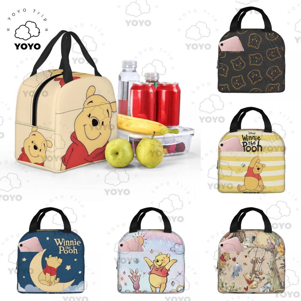 Disneys Winnie The Pooh Lunch Bag Insulated Lunch Box Women/Men's ...