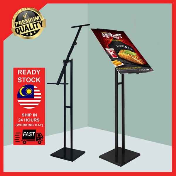 (Ready stock at Malaysia) Easel Banner Stand with Adjustable Rotating ...