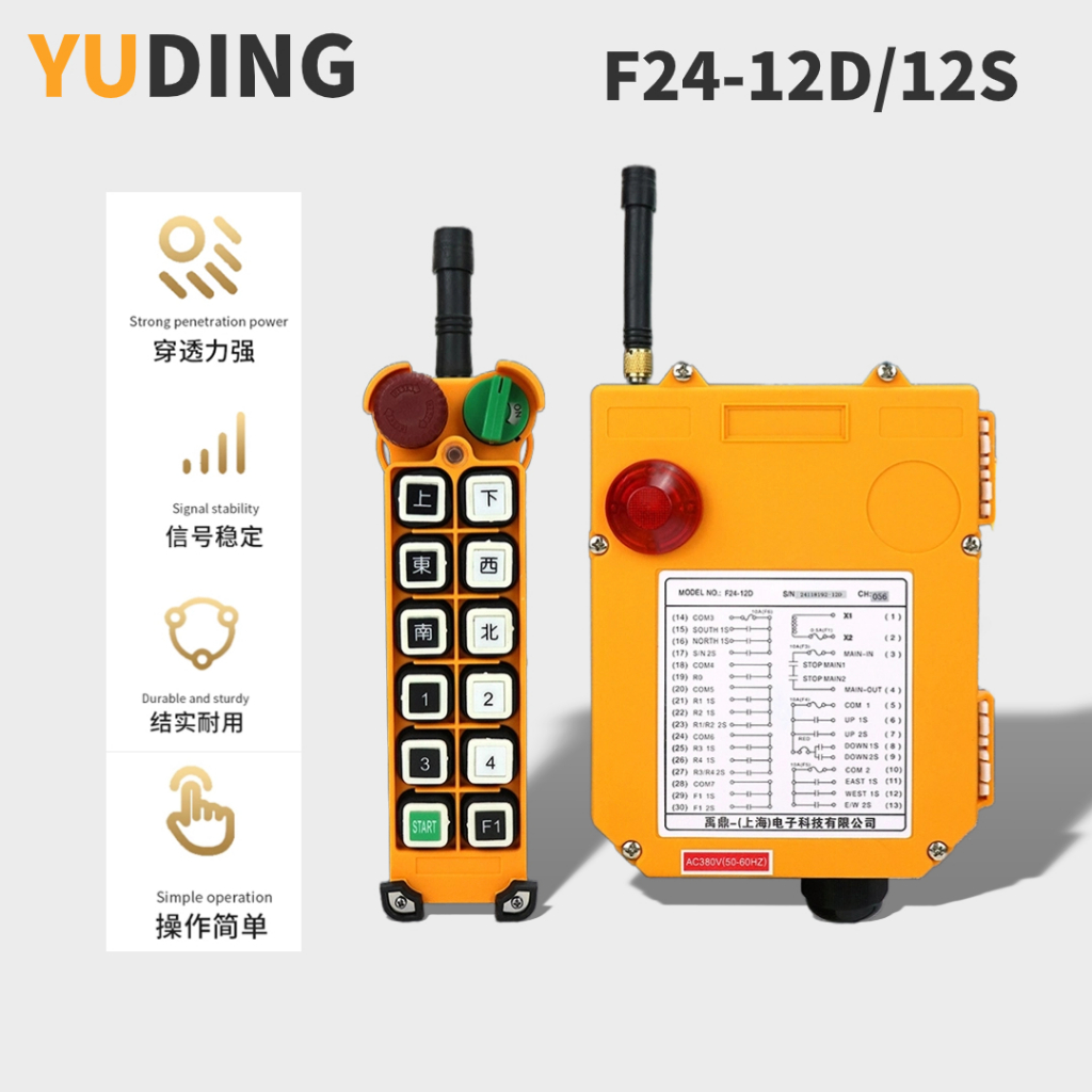 Model F24-12D F24-12S Two-Speed Industrial Remote Control ...