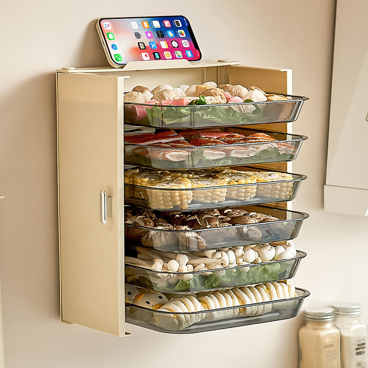 Kitchen Multifunctional Side Dish Rack, Household Light Luxury Foldable ...