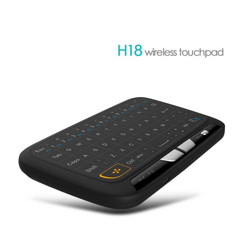 H18 Wireless Mini Keyboard Air Mouse Full Screen Touchpad 2.4GHz ...