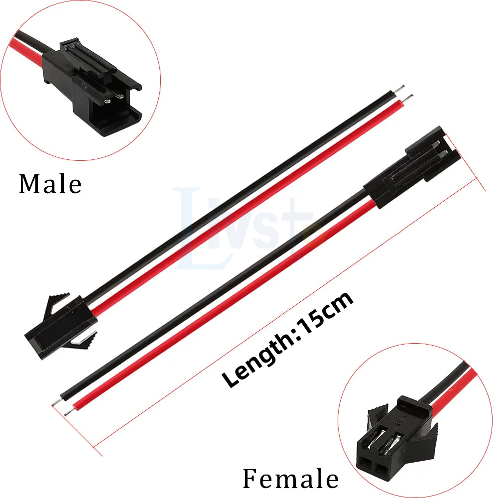 1 set 2Pin 3Pin 4Pin 5Pin 6Pin led Connector Male/female JST SM 2.54mm 2 3 4 5 6Pin Plug ...