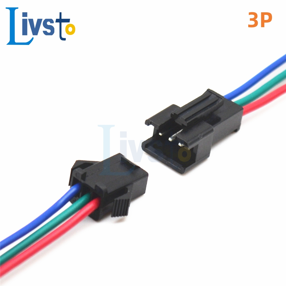 1 set 2Pin 3Pin 4Pin 5Pin 6Pin led Connector Male/female JST SM 2.54mm 2 3 4 5 6Pin Plug ...
