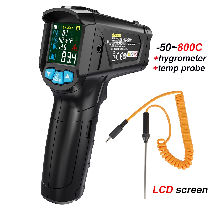 Infrared Thermometer-50~400C/600C/800C Thermometer Kitchen Food ...