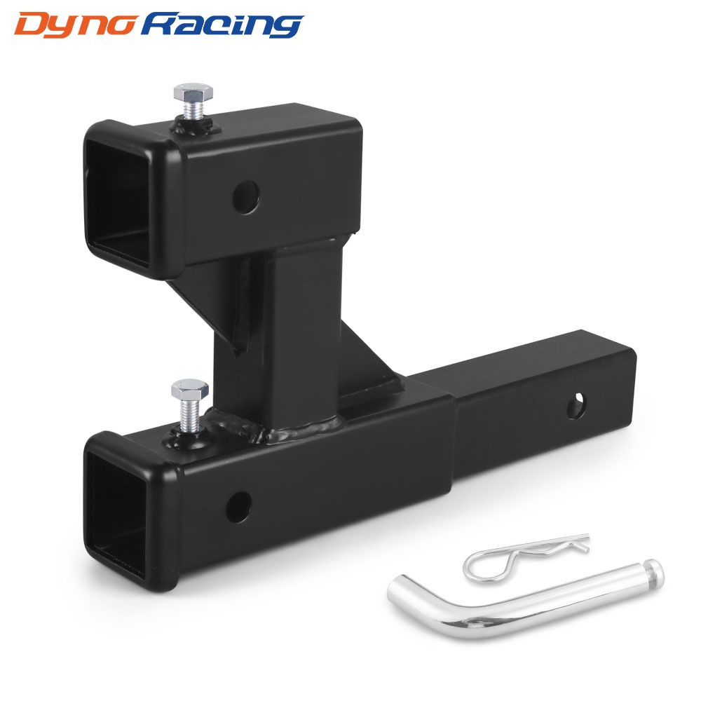 14 inch Double Hitch Receiver Trailer Dual Hitch Extension Riser for 2 ...