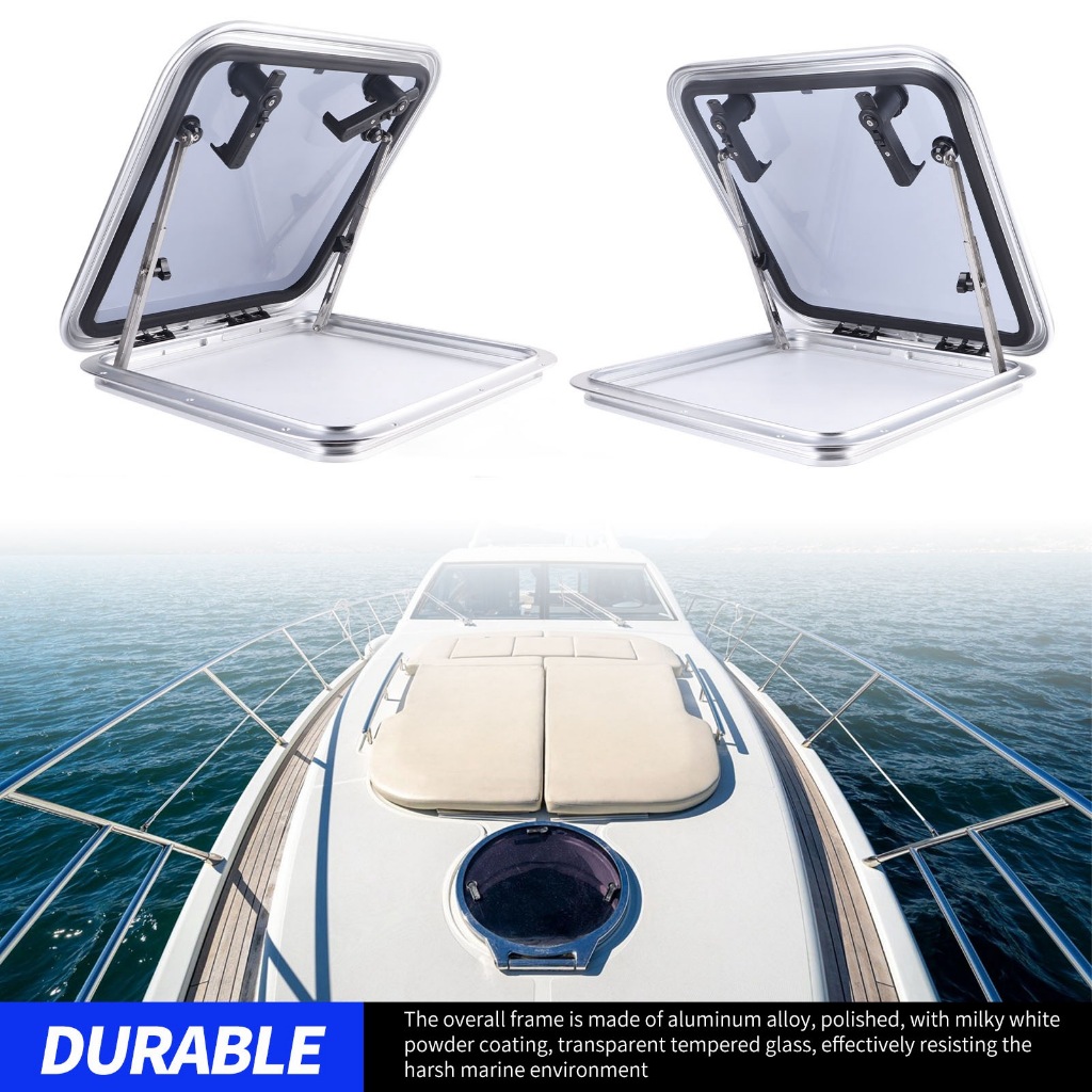 Kaobuy Boat Porthole Window L460mm H460mm Square Hatch With Tempered ...