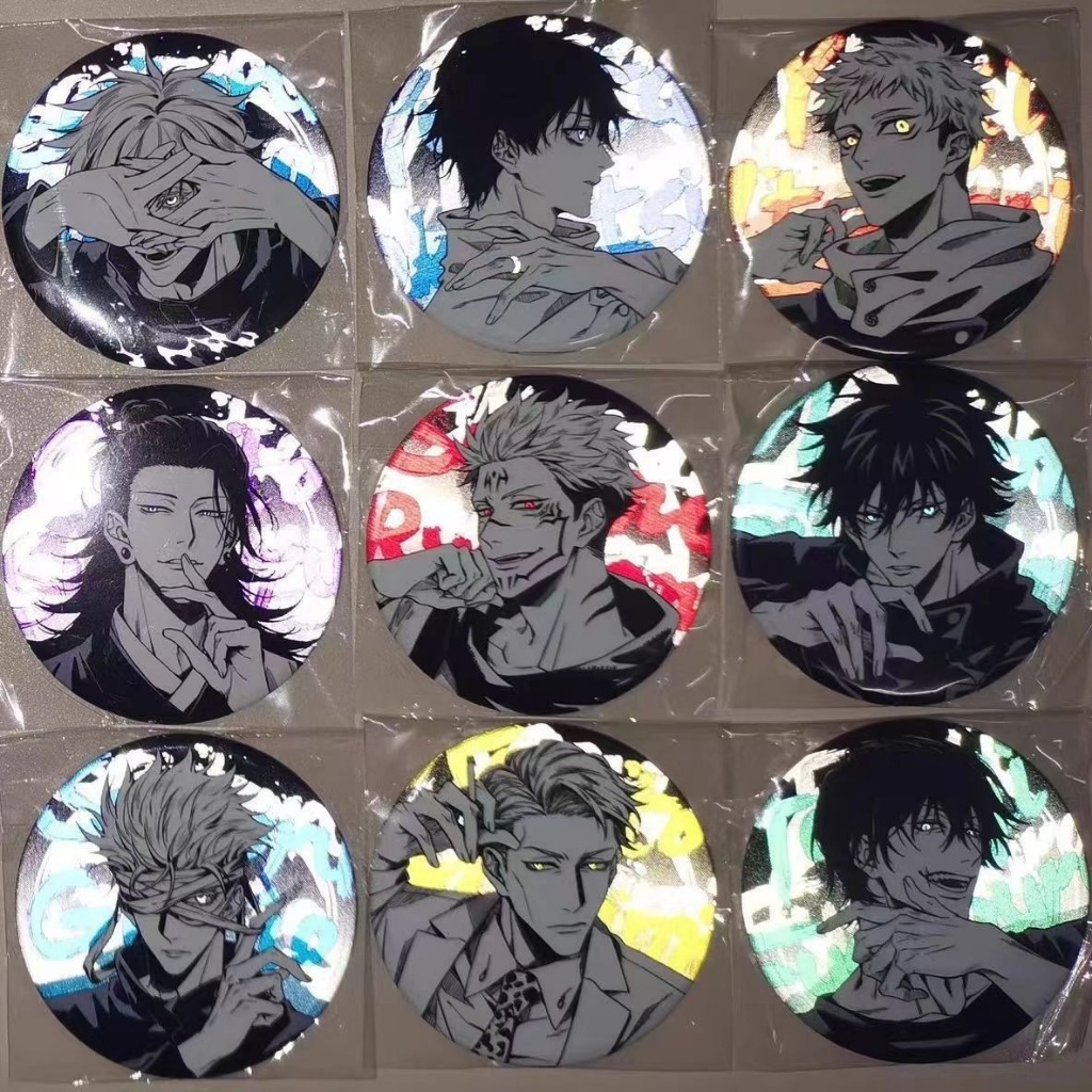 Anime Jujutsu Kaisen Gojo Satoru Geto Suguru Manga Badge Button Brooch ...