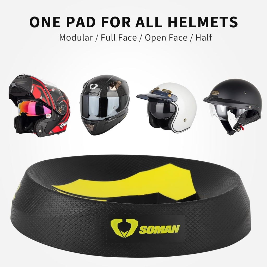 SOMAN Motorcycle Helmet Stand Helmet Service Pad Helmets Support Donut ...
