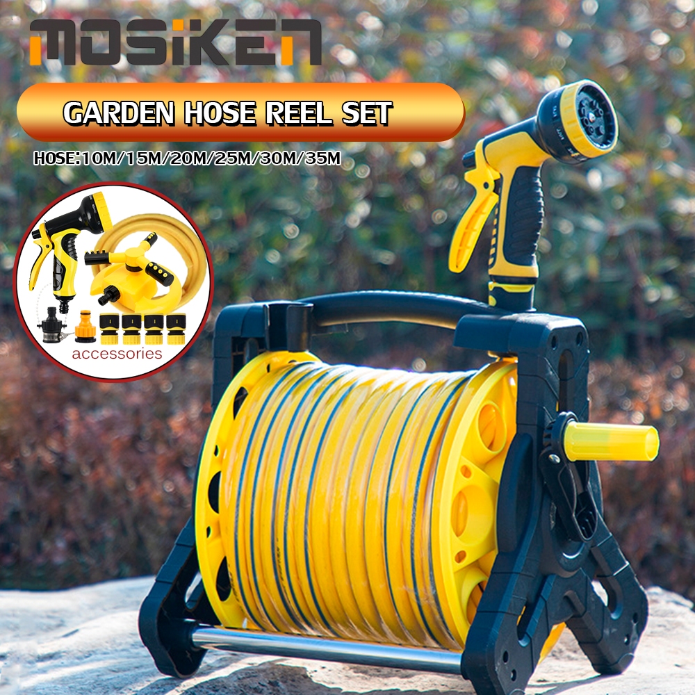 Garden Hose reel 360° auto sprinkler hose pipe Multifunctional nozzle ...