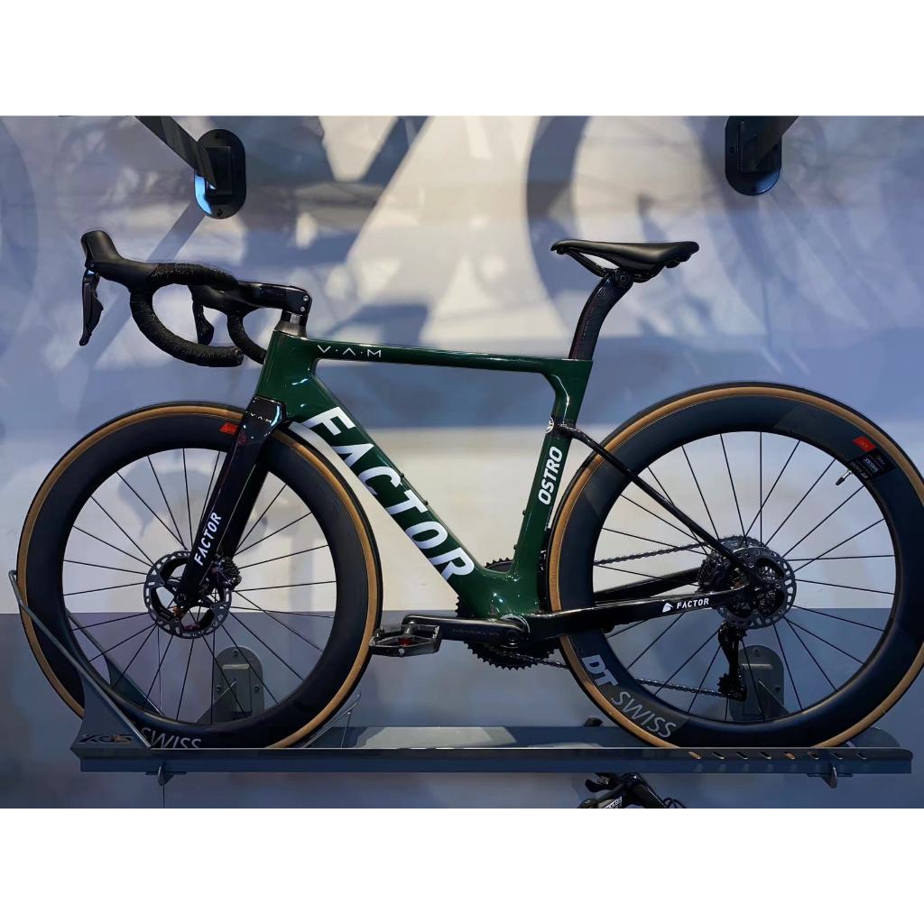 Full Carbon Fiber factor Competition Green Road Bike OSTRO VAM Top ...