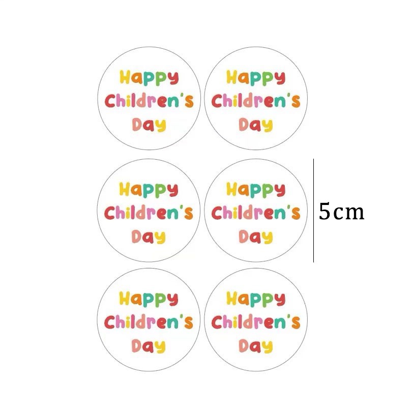 Happy Children's Day Sticker Seal Label for Gift Decor | Shopee Malaysia
