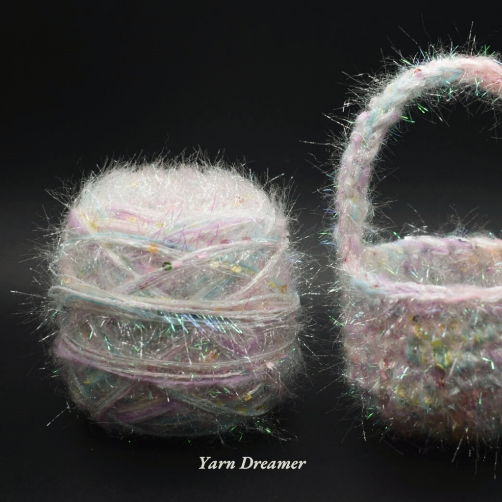 Benang kait Shiny Yarn for DIY Crochet Mini Earphone Pack Hand Knitting ...