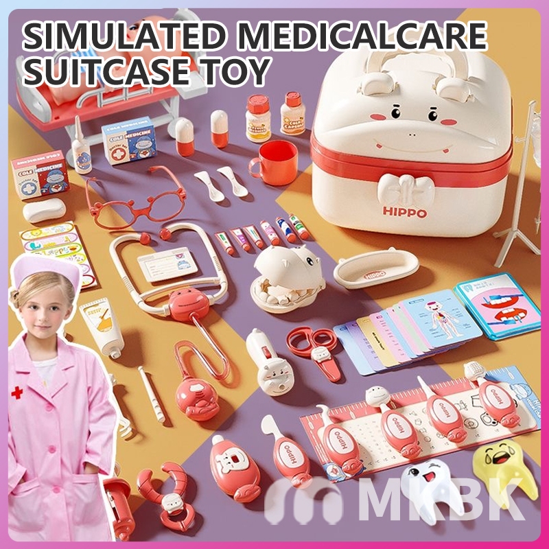 MKBK Doctor Toy Set Portable Suitcase Tool Toys Medical Dentist Role ...