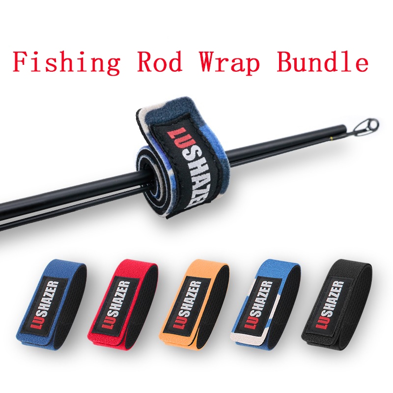 1PC 30*250mm Fishing Rod Wrap Bundle Elastic Fishing Rod Fastening ...