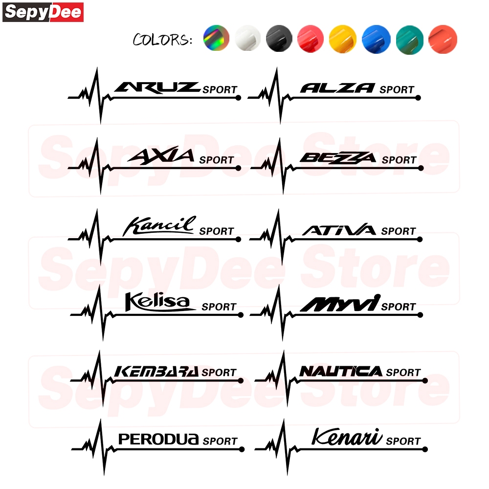 Car Stickers Racing Sport Door Body Rear Trunk Rear Window Bumper ...