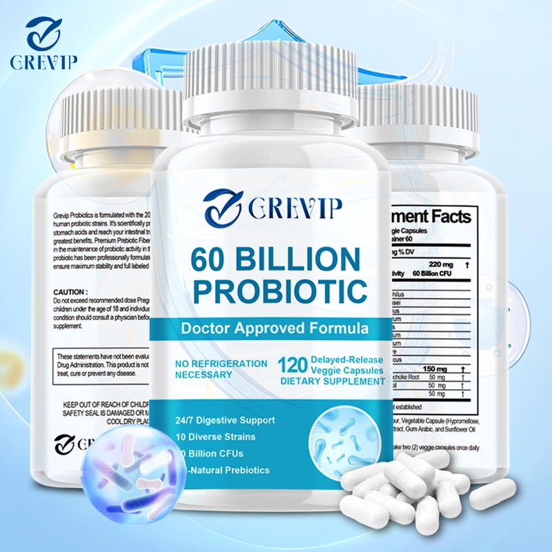 GREVIP-60 BILLION PROBIOTIC - Contains 10 different strains - Relieves ...