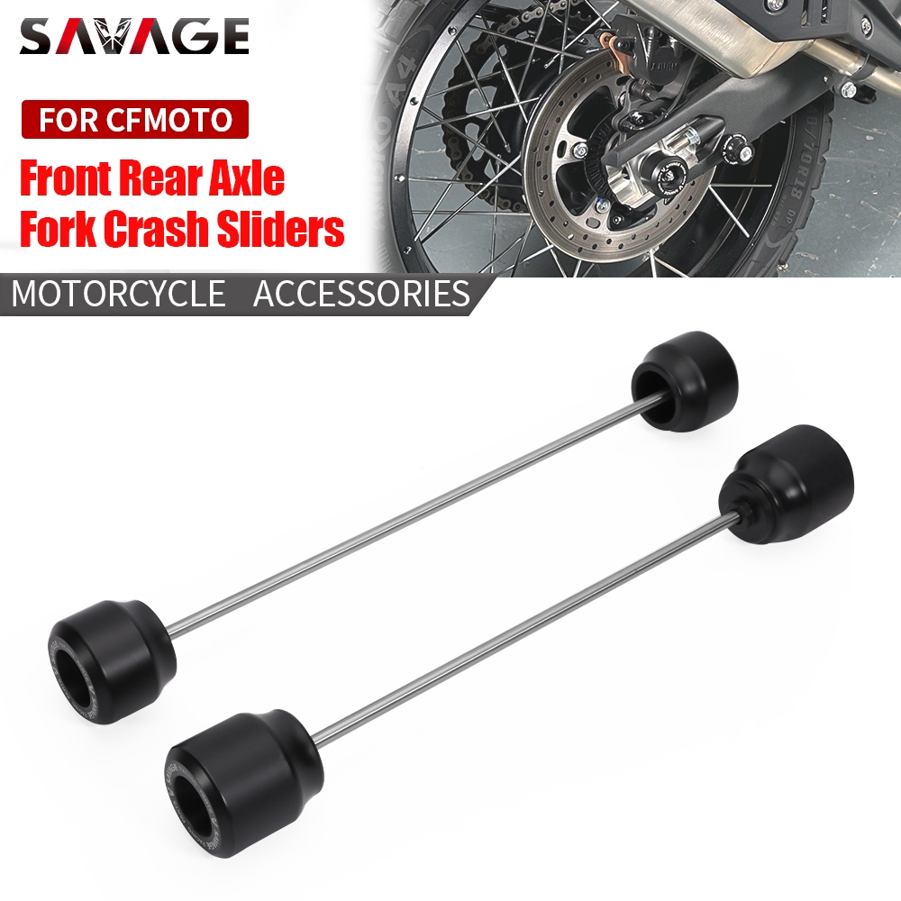 Front Rear Spindle Fork Slider Guard Crash Protector For CFMOTO 450MT ...