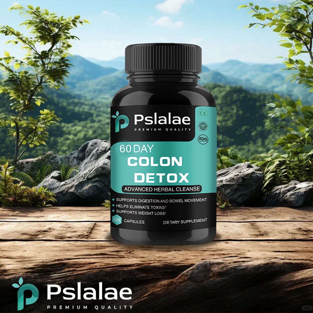 Pslalae-60 DAY COLON DETOX - with natural organic senna - for bowel ...
