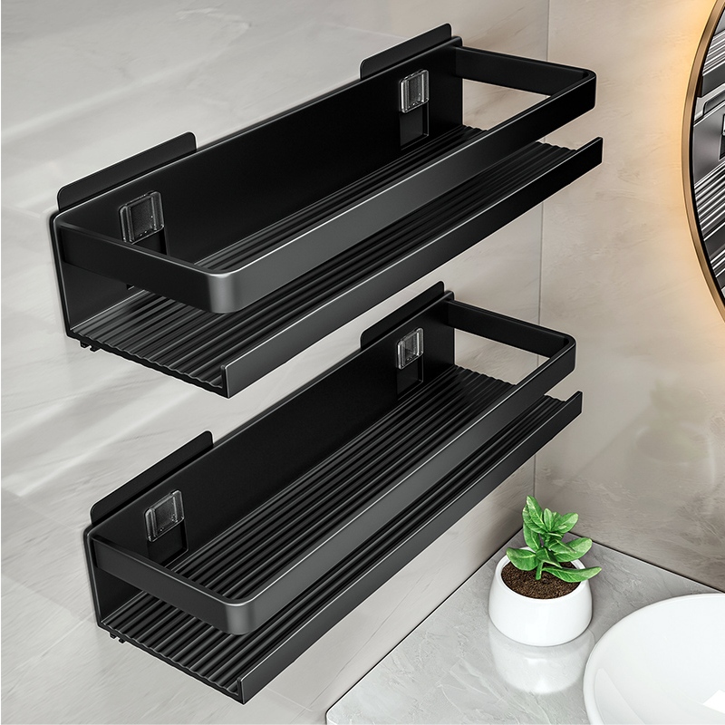 MEIDOO Aluminium Wall-Mounted Waterproof Bathroom Storage Rack | Shopee ...
