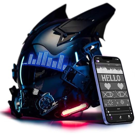 Cyberpunk Mask App Controlled - Programmable Led Mask, Cosplay ...