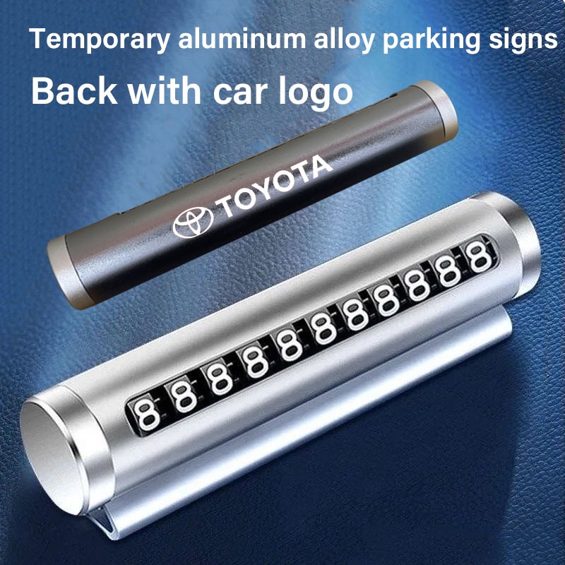 Car Metal Roller Temporary Parking Number Plate Toyota Honda Mercedes ...