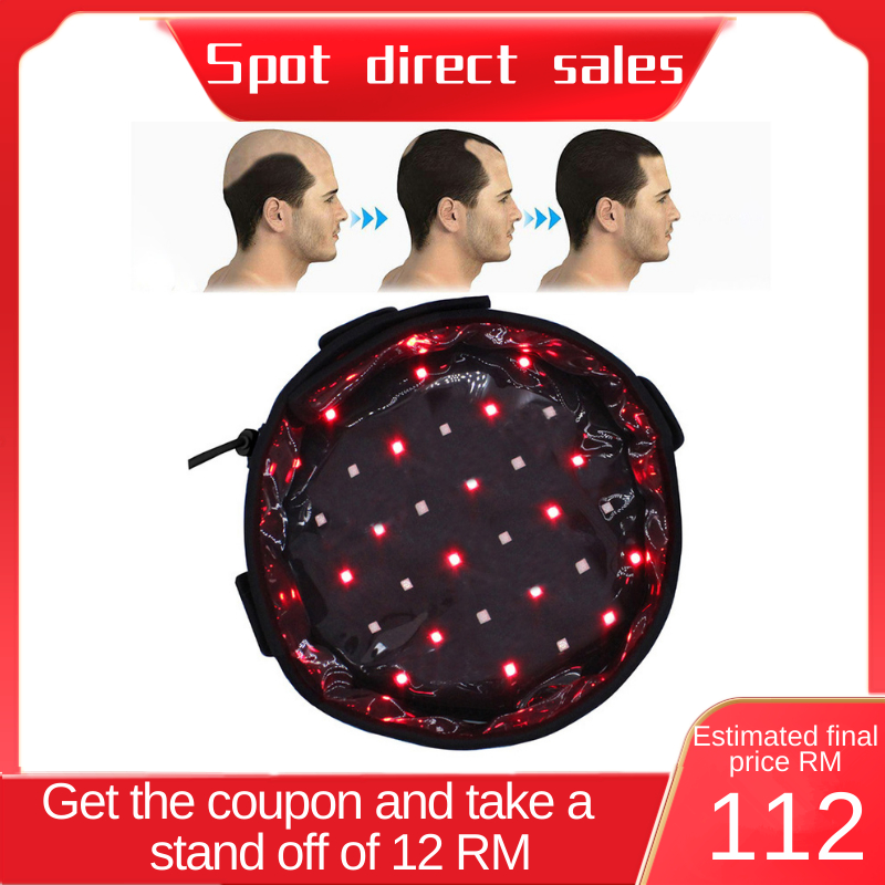 Hair Regrowth Cap Anti-Hair Loss Treatment 70Pcs Laser Beads Red Light ...
