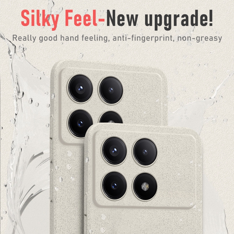 For Xiaomi Poco F6 Pro Casing Hard Plastic Sand Slim Phone Case Cover ...