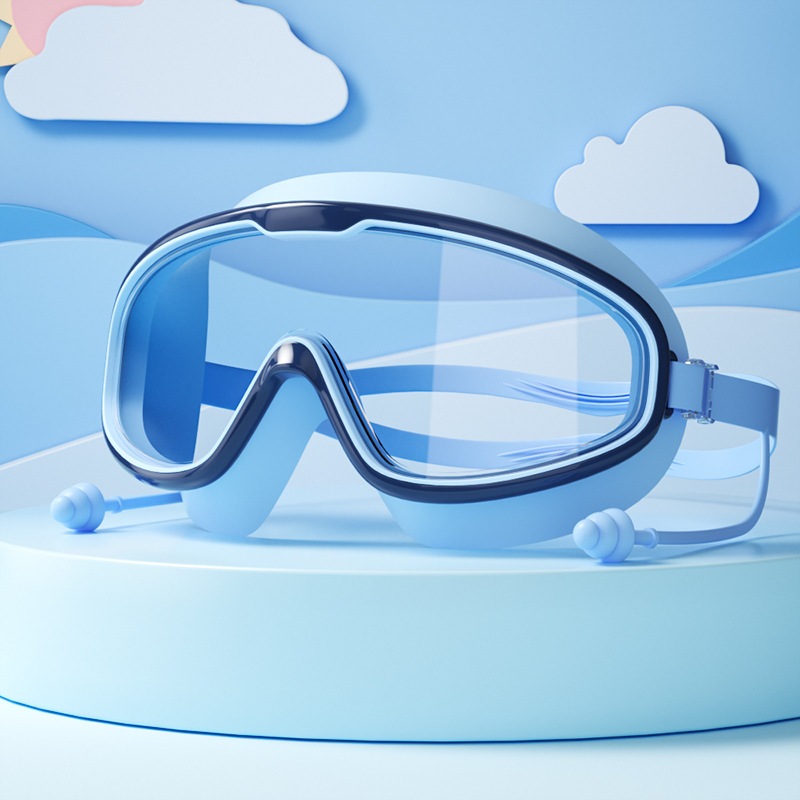 Kids Swimming Goggle Swim Diving Adjustable Waterproof Anti-fog Wide ...
