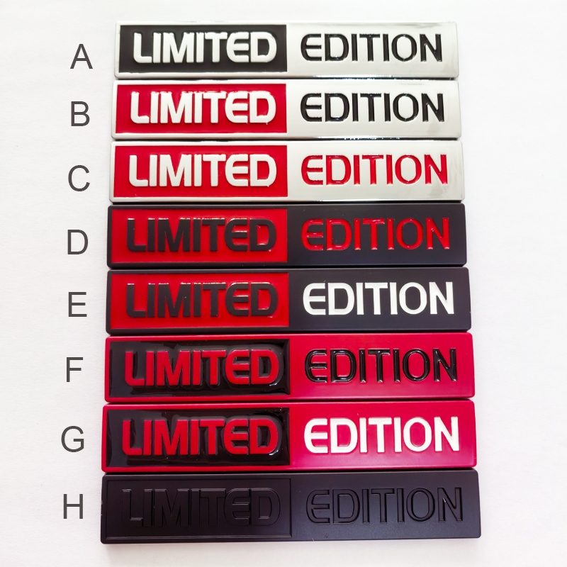 1 x Metal LIMITED EDITION Letter Logo Car Auto Decorative Emblem Badge ...