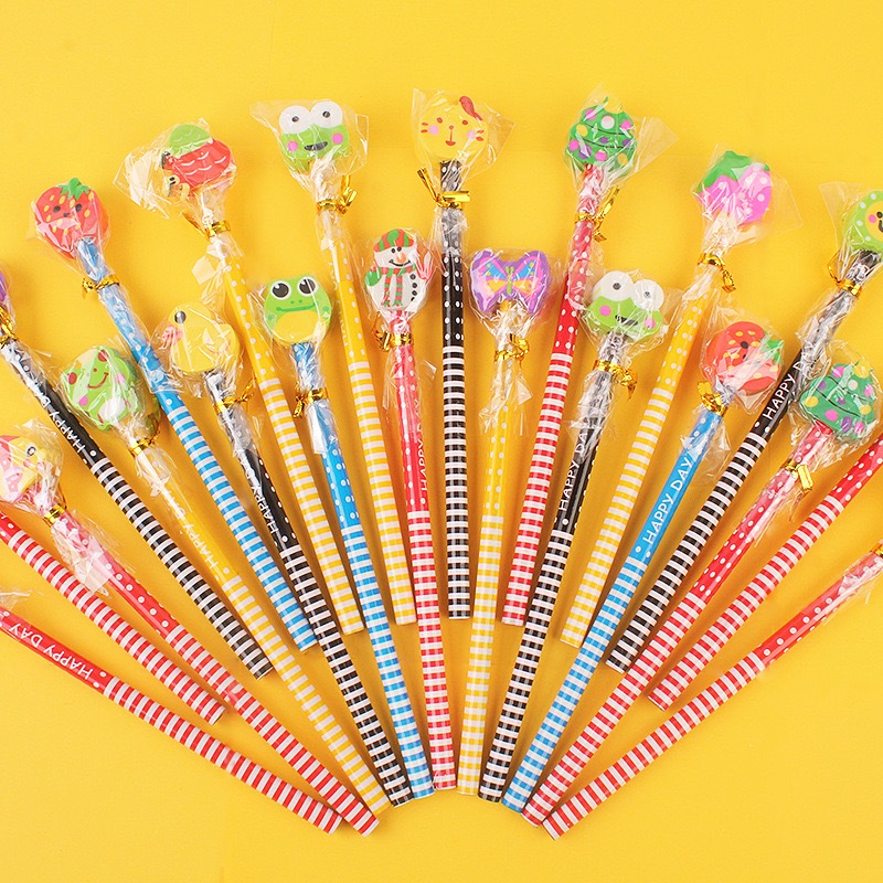 Cartoon Cartoon with Eraser Pencil Creative Children HB Pencil Primary ...