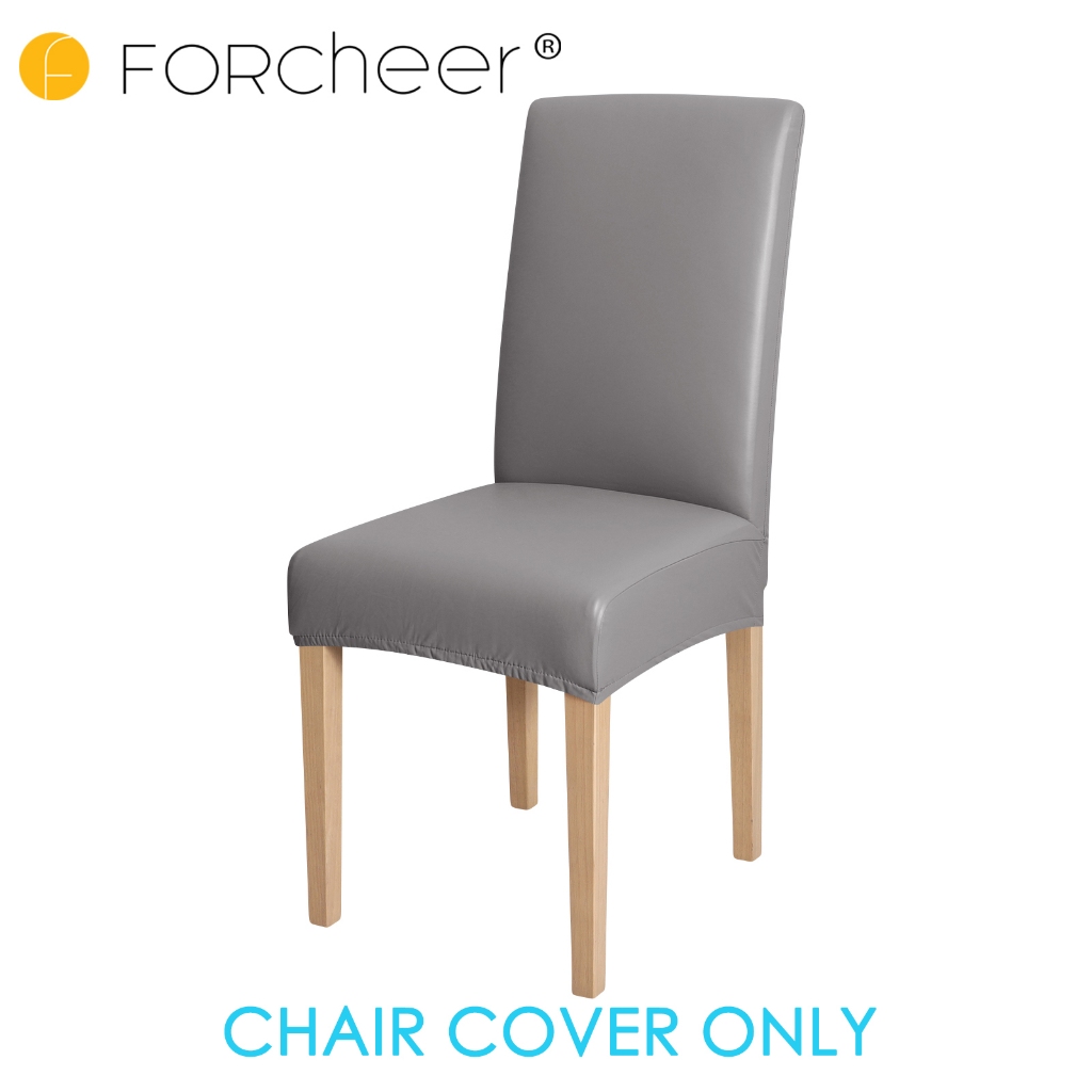 FORCHEER Waterproof PU Leather Chair Cover for Dining Room 1 Piece ...