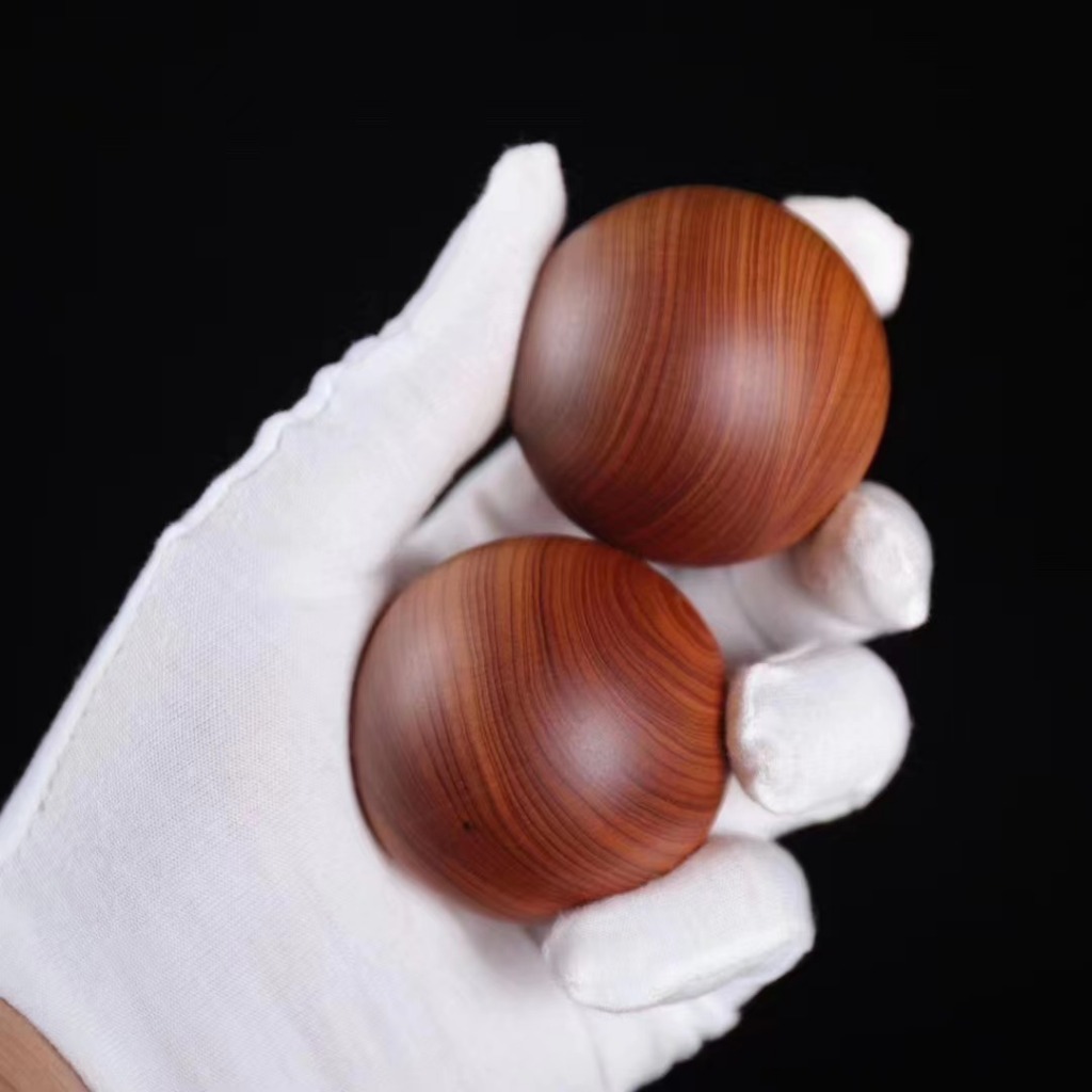 High quality cypress cliff wood made solid wood round ball/middle-aged ...