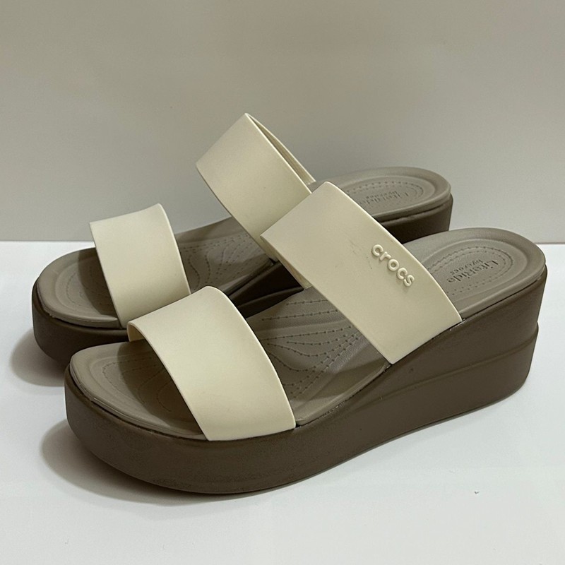 crocs Brooklyn Comfortable Lightweight Casual Women's Thick Sole Slope ...