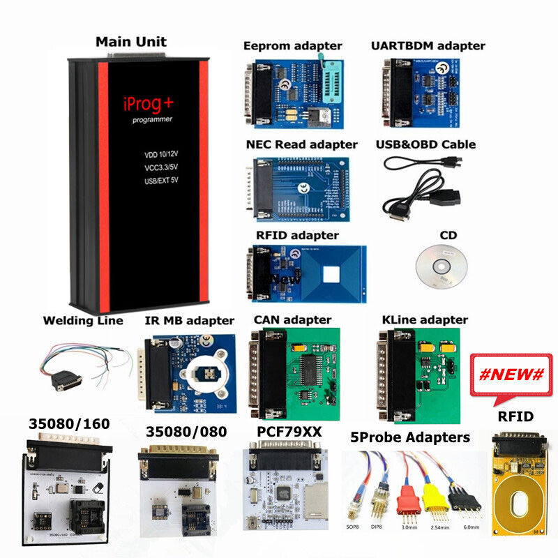 V89 Iprog+ Pro Programmer Iprog Plus Iprog+ Programmer full Package ...