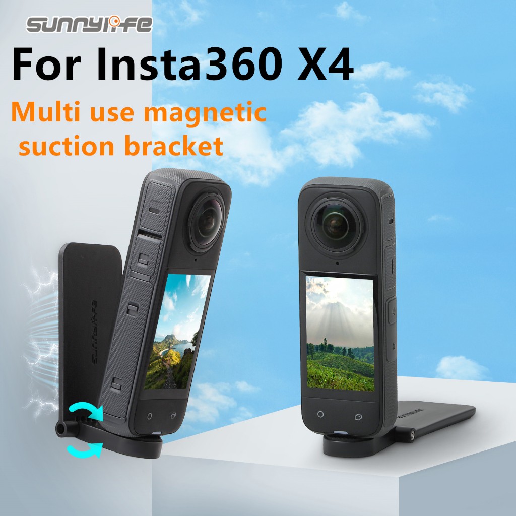 For Insta360 X4 Magnetic Bracket Base, Handheld Handle Angle Adjustable ...