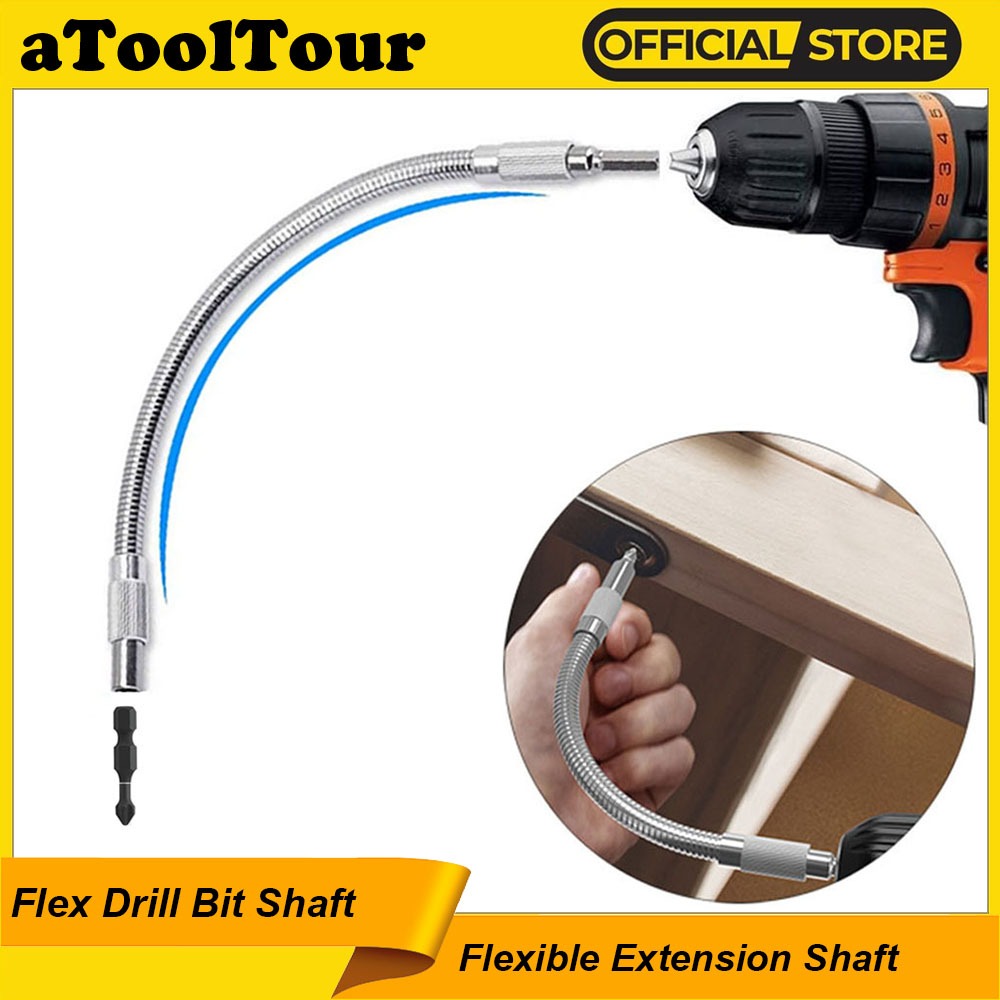Flexible Drill Bit Attachment Extension Flex Shaft Metal for Electric ...