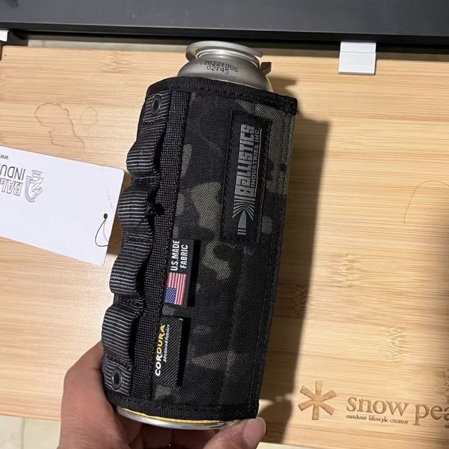 ballistic Outdoor Camping Black Camouflage Tactical style Card long gas ...