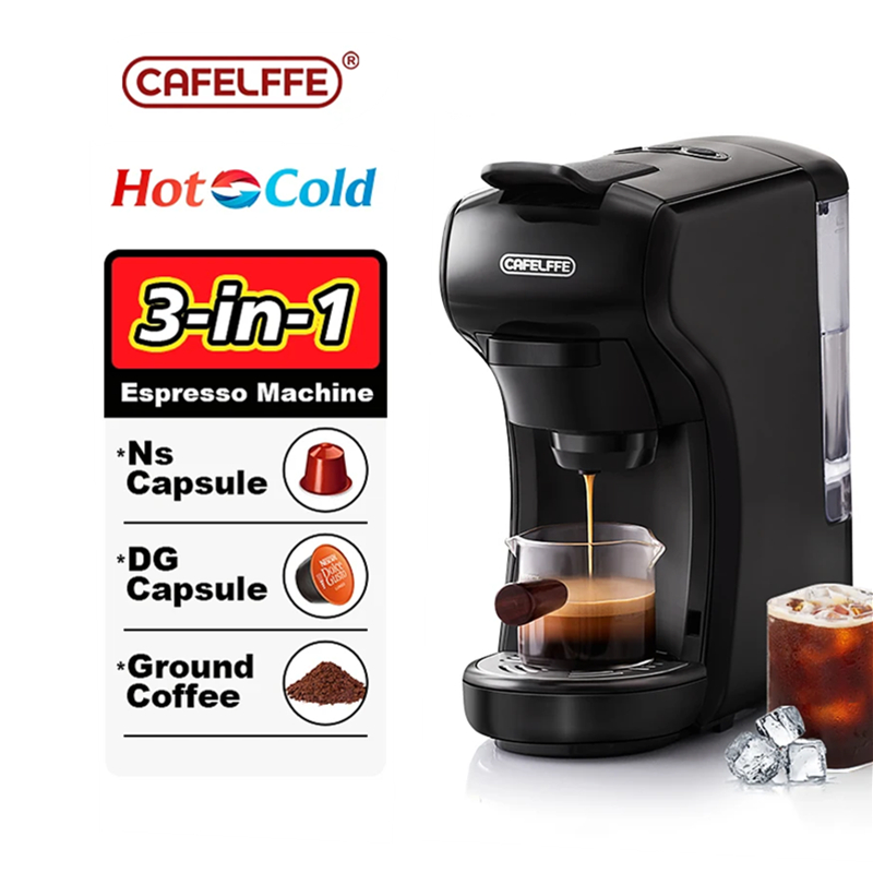 Cafelffe Capsule Coffee Machine 19Bar Automatic Coffee Maker Fit ...