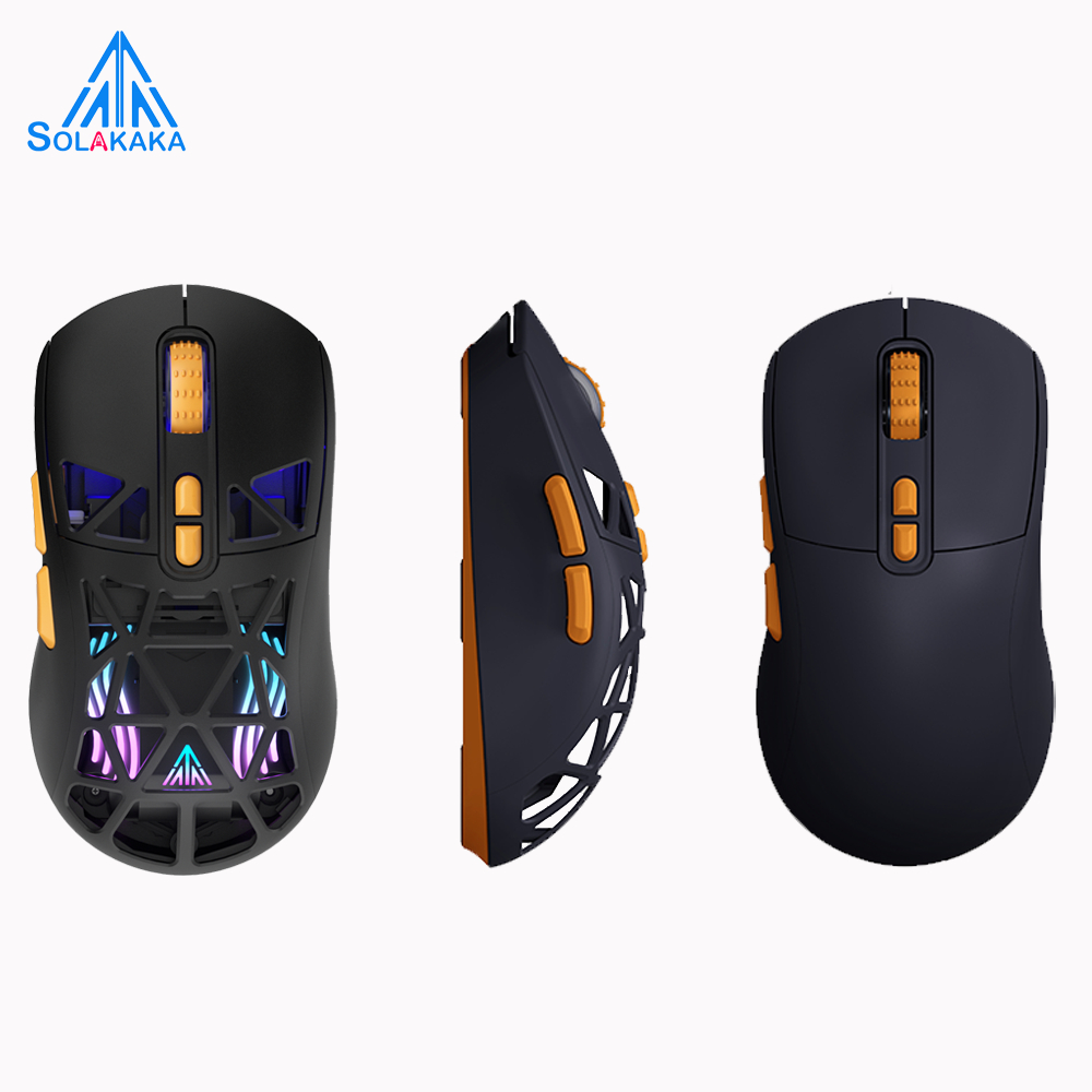 SOLAKAKA SM802 Customized Mouse Replaceable Shell Tri-mode Connection ...