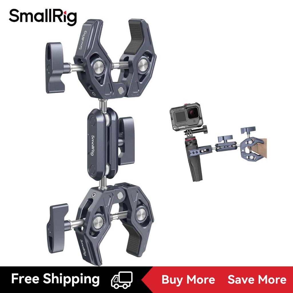 SmallRig Super Clamp with Double Crab-Shaped Clamps 4103B | Shopee Malaysia