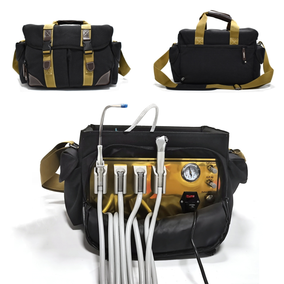 Portable Dental Unit Set with Air Compressor Suction System 3 Way ...