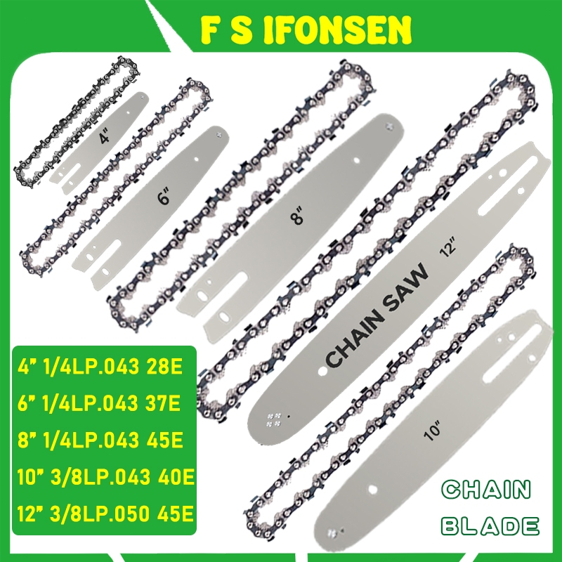 4/6/8/12 Inch Chainsaw Chain Mini Chainsaw Chain Guide Chainsaw ...