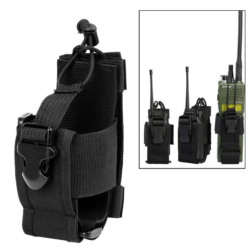 Adjustable Tactical Radio Holder Bag, Molle Two Way Radio Holster Pouch ...