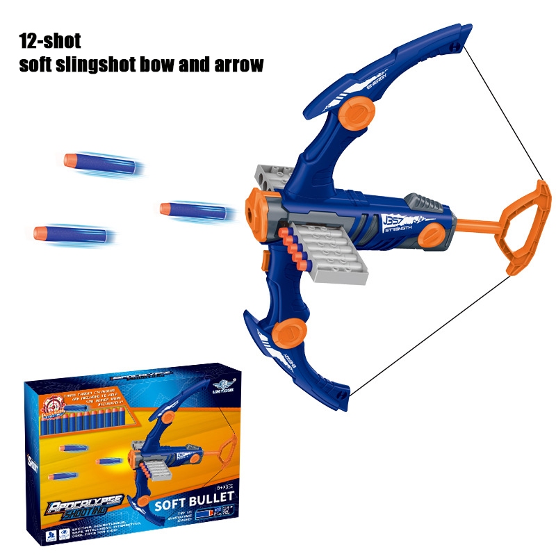 New Soft bullet Launcher Kids Bow and Arrow Archery Set for Kid Gifts 3 ...