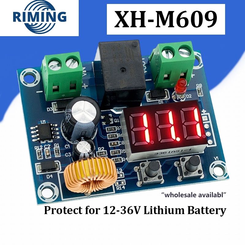 XH-M609 Low Voltage Disconnect Switch Cut Off 12V 24V 36V Digital LED ...