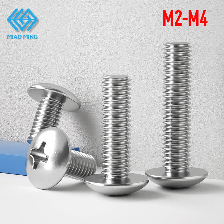 M2 M2.5 M3 M4 Philips Screw Cross Truss Head Machine Screws Mushroom ...