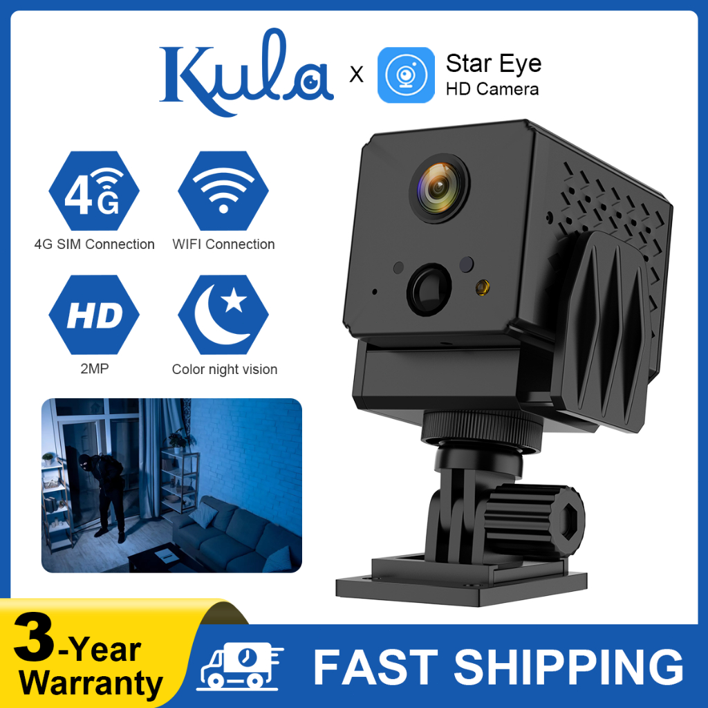 4G Full Color HD Full Color Night Vision Wireless WiFi Connection Home ...