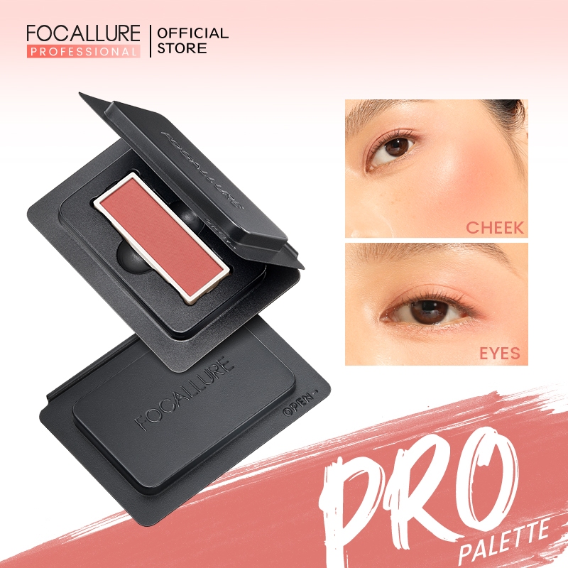 FOCALLURE Pro-palette Blusher Expert Flushed Effect Face Blush Shimmer ...