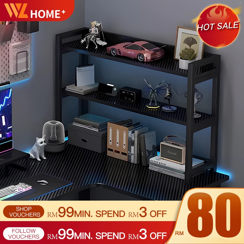 Desktop Rack Desk Organizer Desk Shelf Gaming Office Rack Book Rack ...