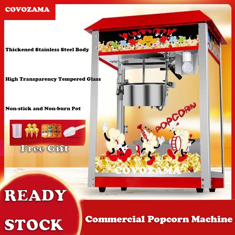 Commercial Popcorn Machine Mobile Stall Automatic Popcorn Popper ...